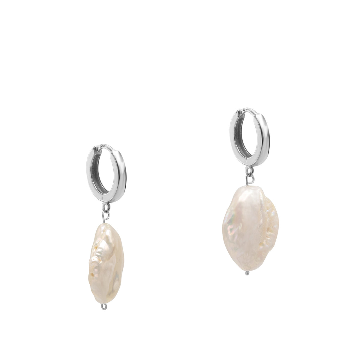 Cercei argint cu perle baroc Authentic Spirit – LOOR Jewelry