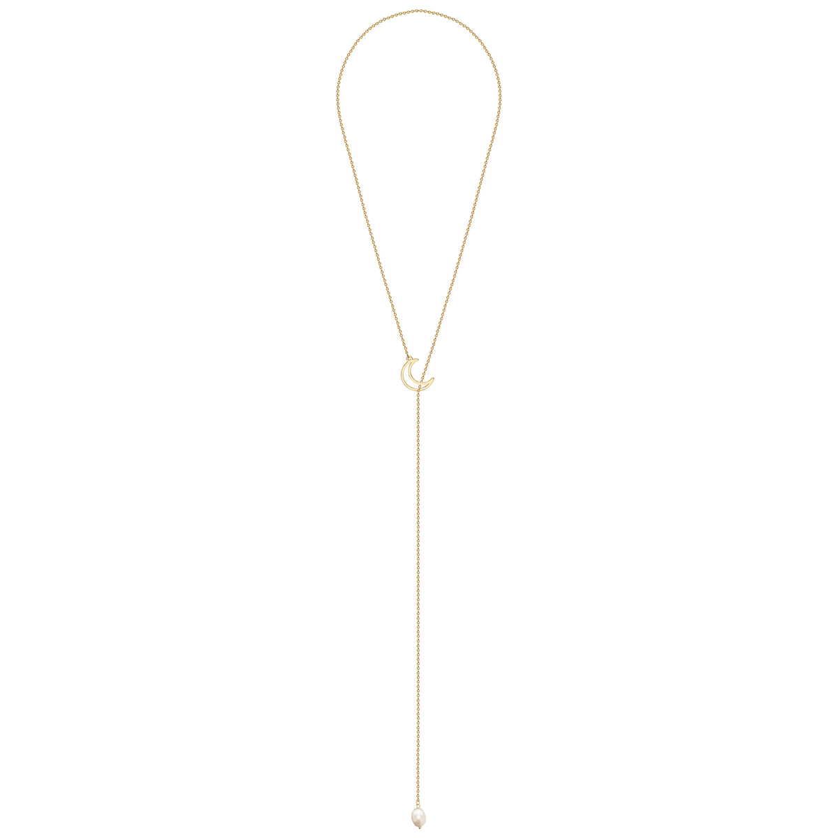 Lantisor argint cu luna Night Lover - placat aur galben 18K – LOOR Jewelry