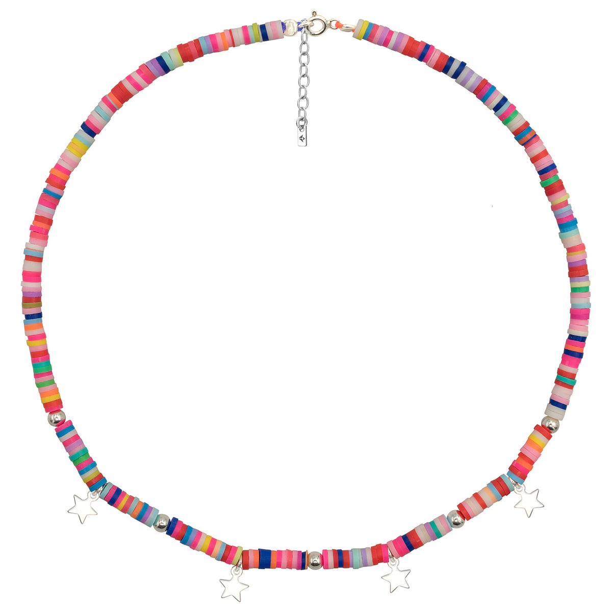 Colier argint cu stelute Rainbow of Chaos – LOOR Jewelry