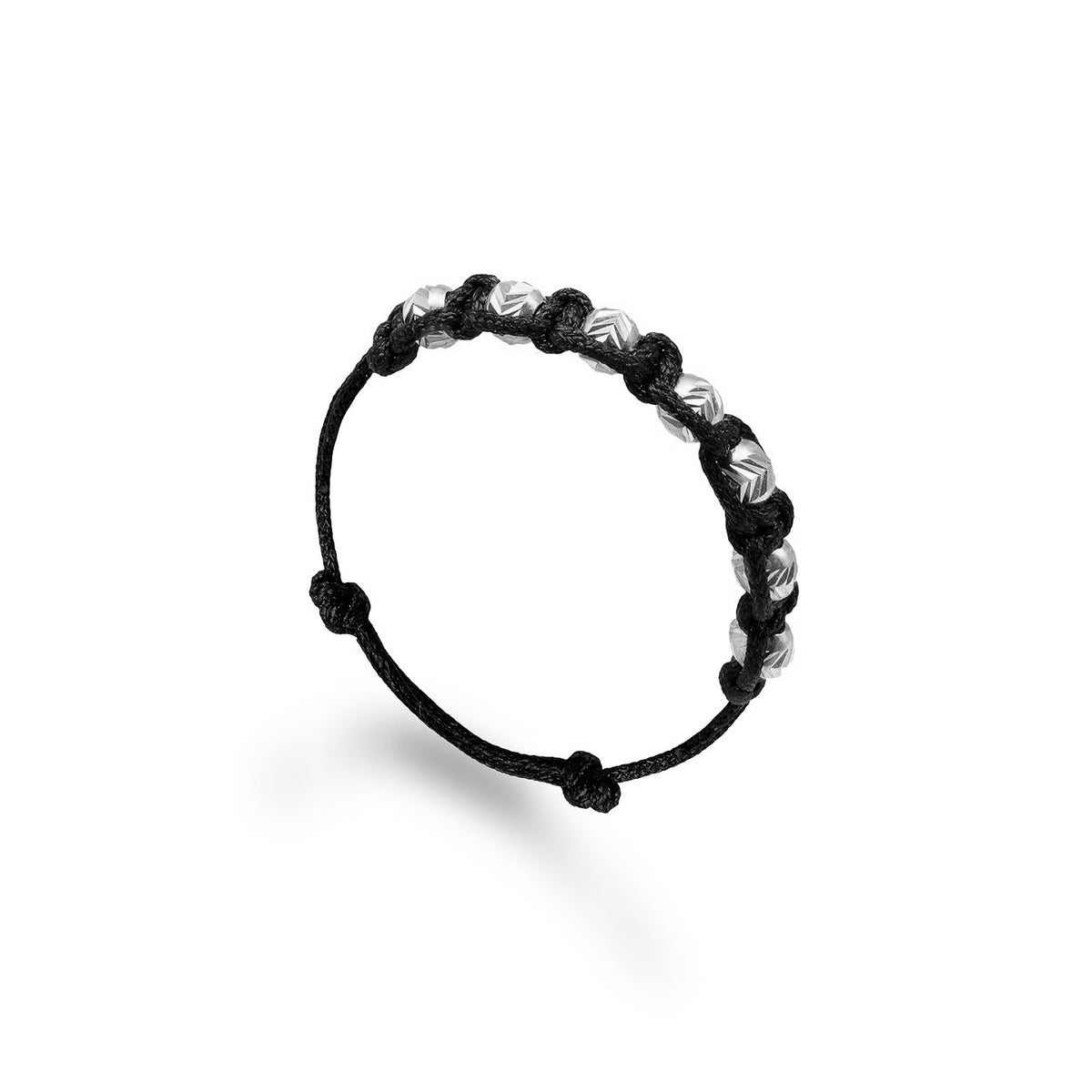 Inel snur reglabil argint Seven Seconds – LOOR Jewelry