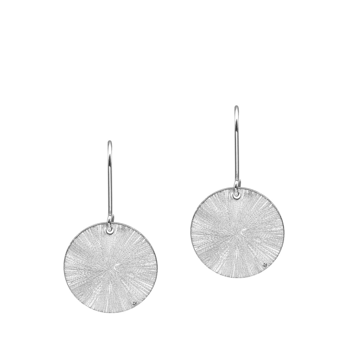 Cercei argint banuti Full Moon – LOOR Jewelry